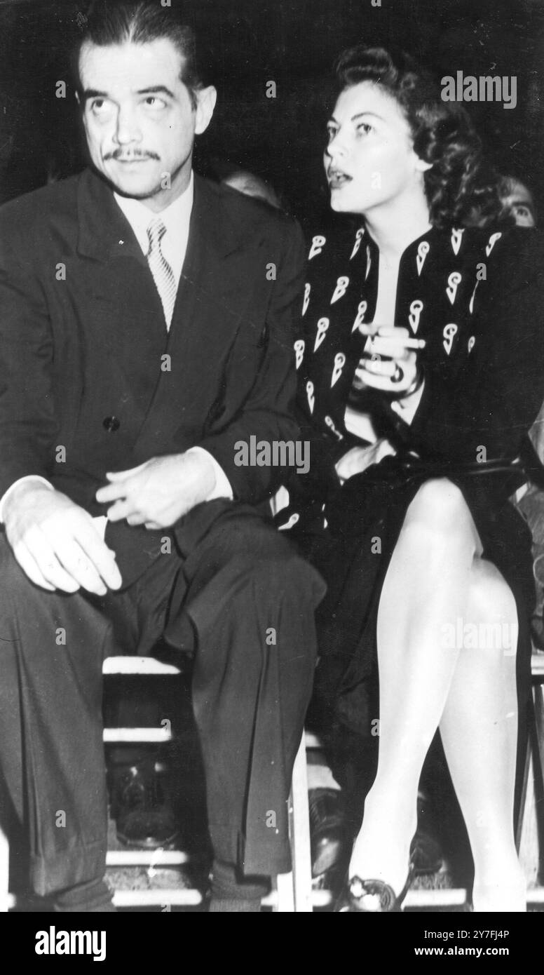 Howard Hughes And Ava Gardner Howard Hughes And Ava Gardner Photograph
