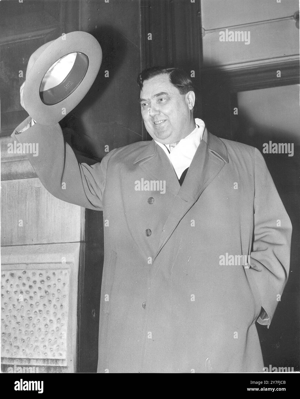 CHEERFUL GEORGI MALENKOV AT THE FOREIGN OFFICE , WHITEHALL , LONDON ...