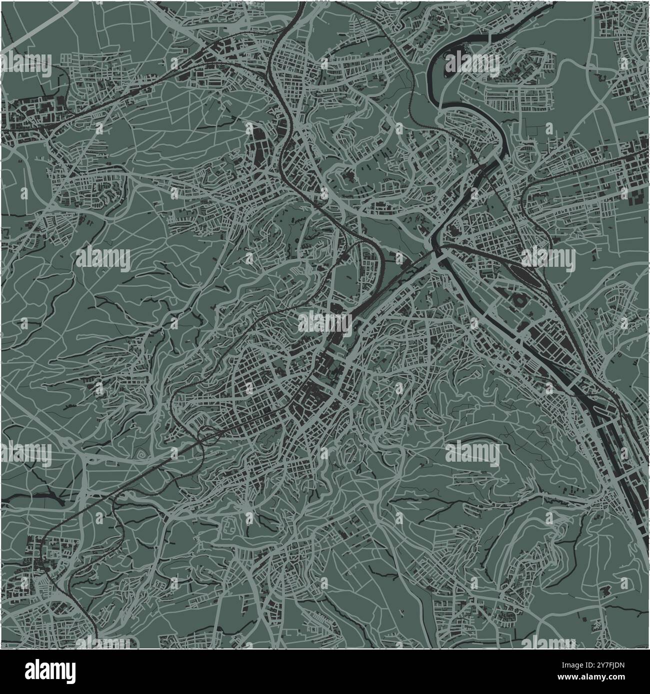 Stuttgart map hi-res stock photography and images - Alamy