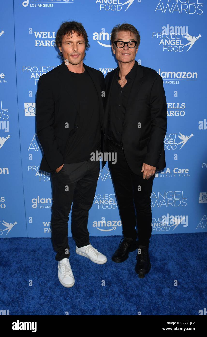 LOS ANGELES, CALIFORNIA - SEPTEMBER 28: (L-R) Dimitri Hamlin and Harry ...