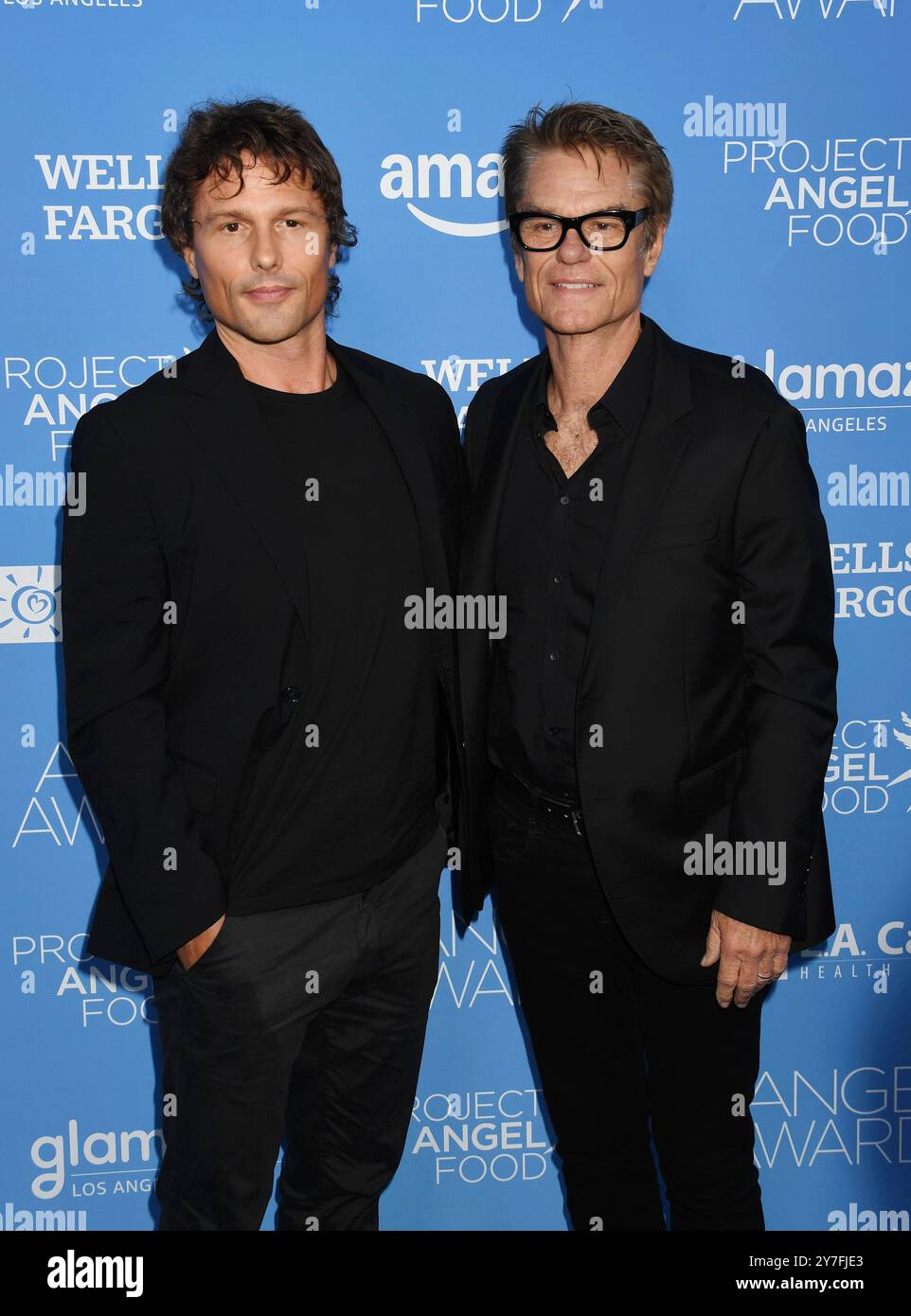 LOS ANGELES, CALIFORNIA - SEPTEMBER 28: (L-R) Dimitri Hamlin and Harry ...