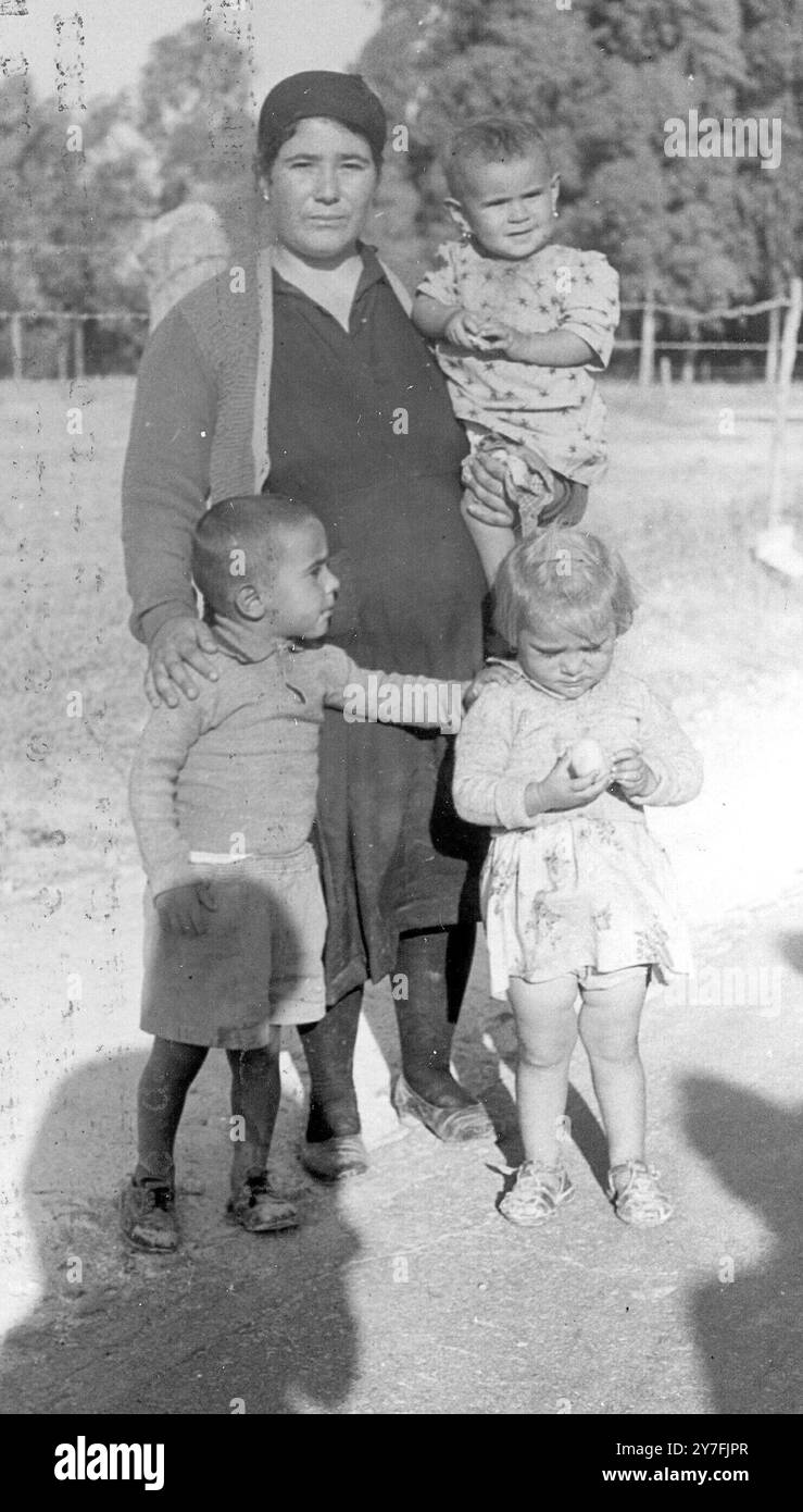 Nicosia Cyprus Wife of a terrorist and his three children before the ...