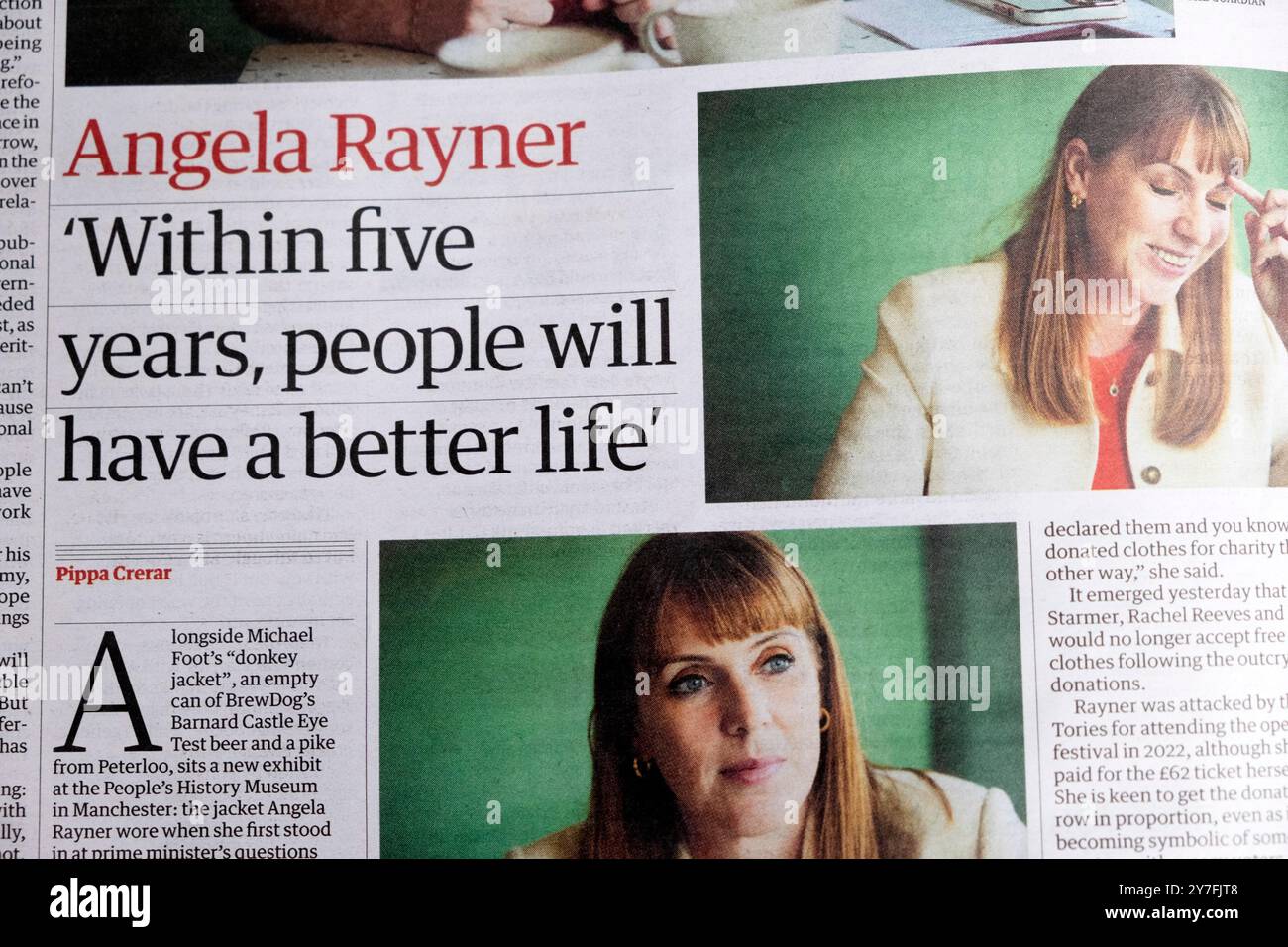 Angela Rayner 'Within five years, people will have a better life ...