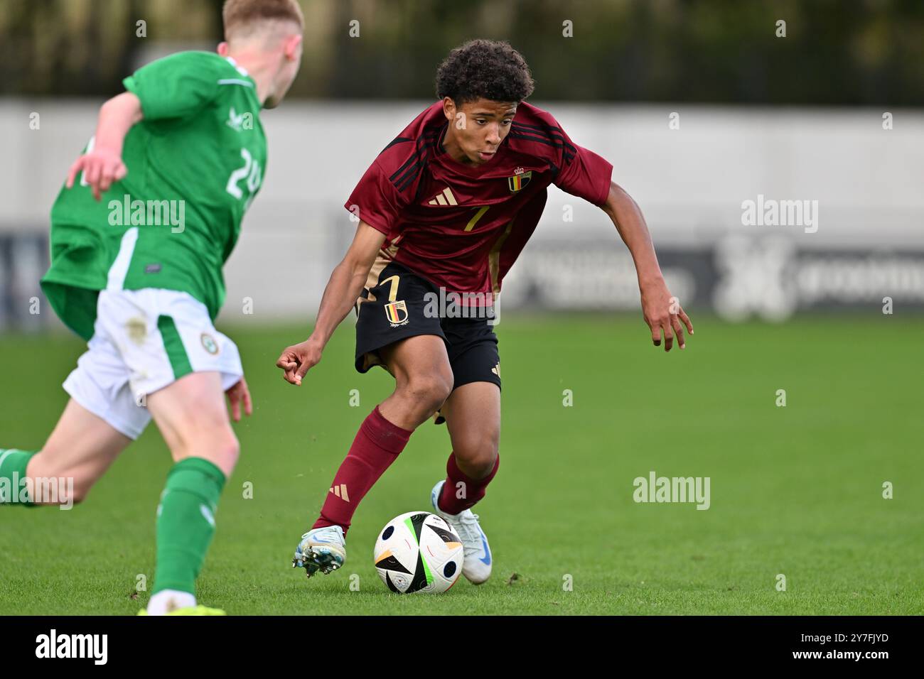 Al-Hassan Kamara (7) of Belgium pictured during a friendly soccer game ...