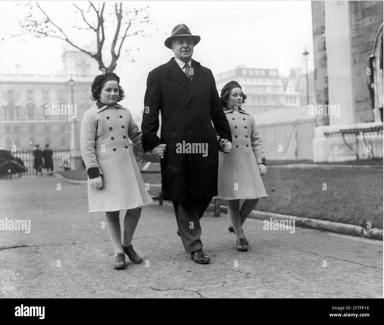 Lord Maurice Fermoy, father of the Hon Mary Roche, with the 2 ...