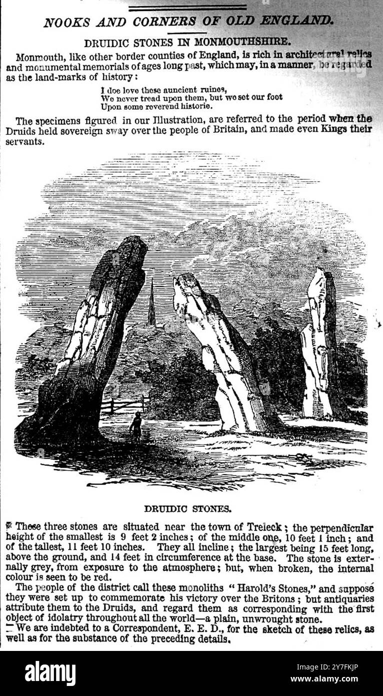 Druidic stones hi-res stock photography and images - Alamy