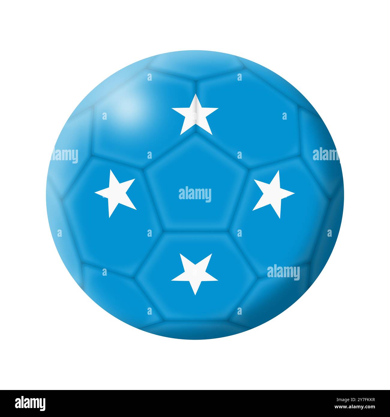 Micronesia soccer ball football 3d illustration Stock Photo - Alamy