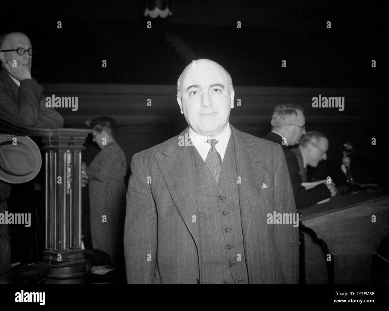 Sir David Maxwell Fyfe KC 16 July 1949 Stock Photo - Alamy