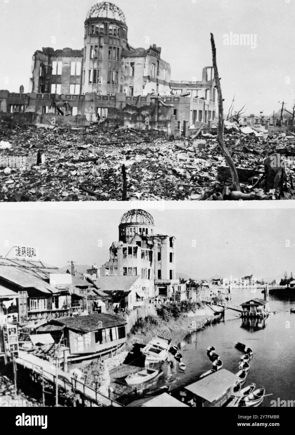 Streets and streets of rubble and debris, dominated by the ruined ...