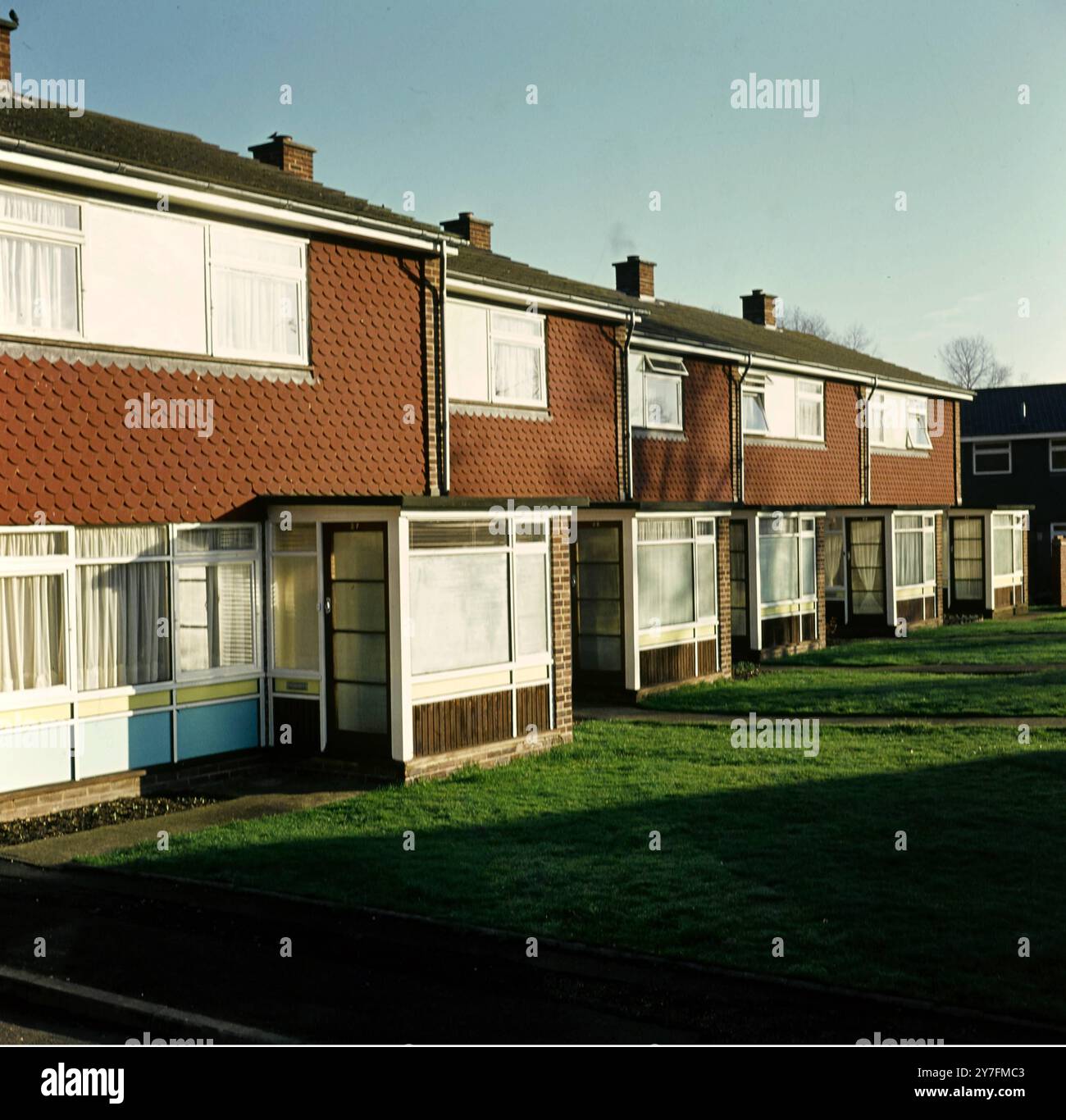 Housing estate development - 1960s Stock Photo - Alamy