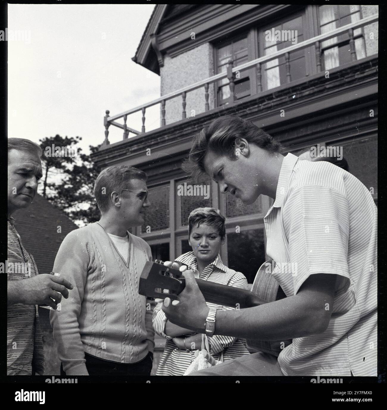 Roger Moore 1958.Taken at the British home he shared with his wife ...
