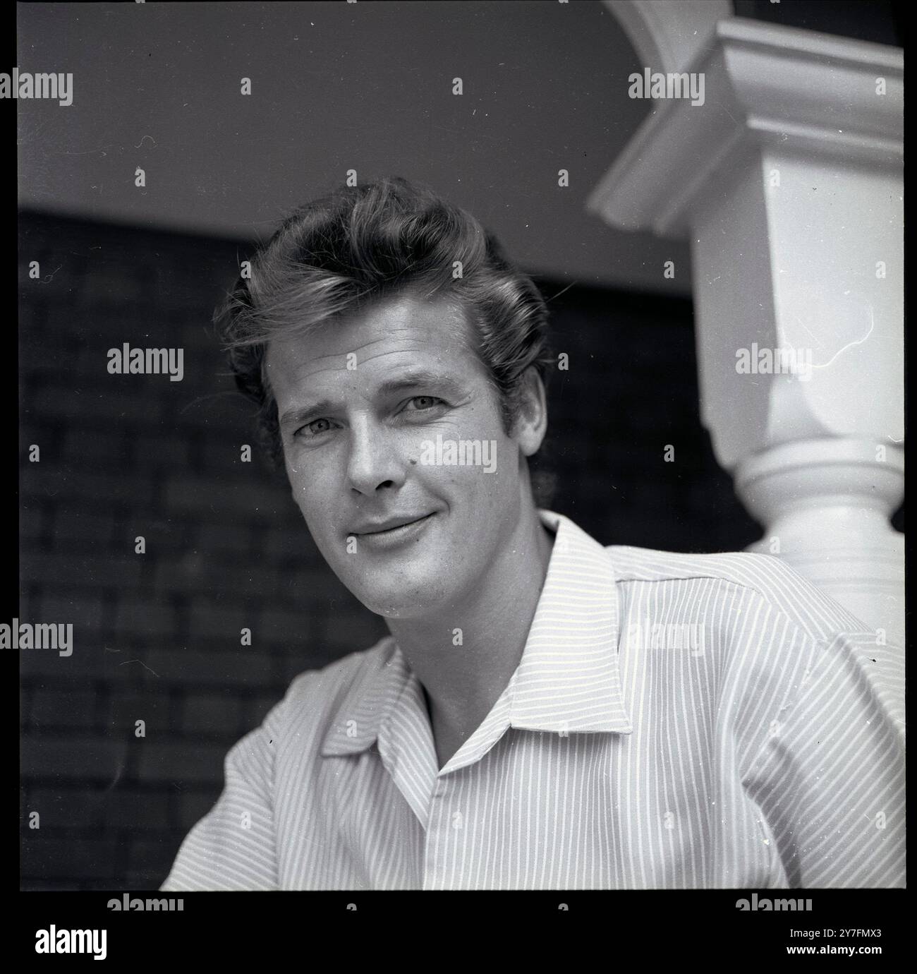Roger Moore 1958.Taken at the British home he shared with his wife ...