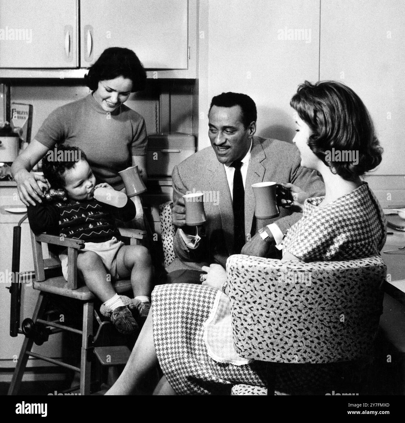 Ray Ellington, 1915-1985, at home in London with wife Anita West who ...