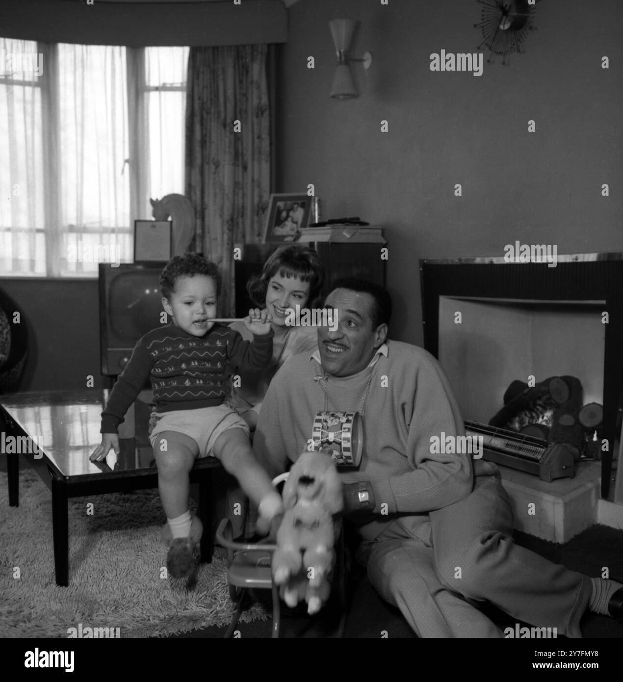 Ray Ellington, 1915-1985, at home in London with wife Anita West who ...