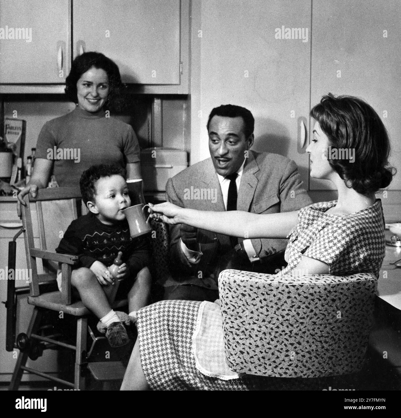 Ray Ellington, 1915-1985, at home in London with wife Anita West who ...
