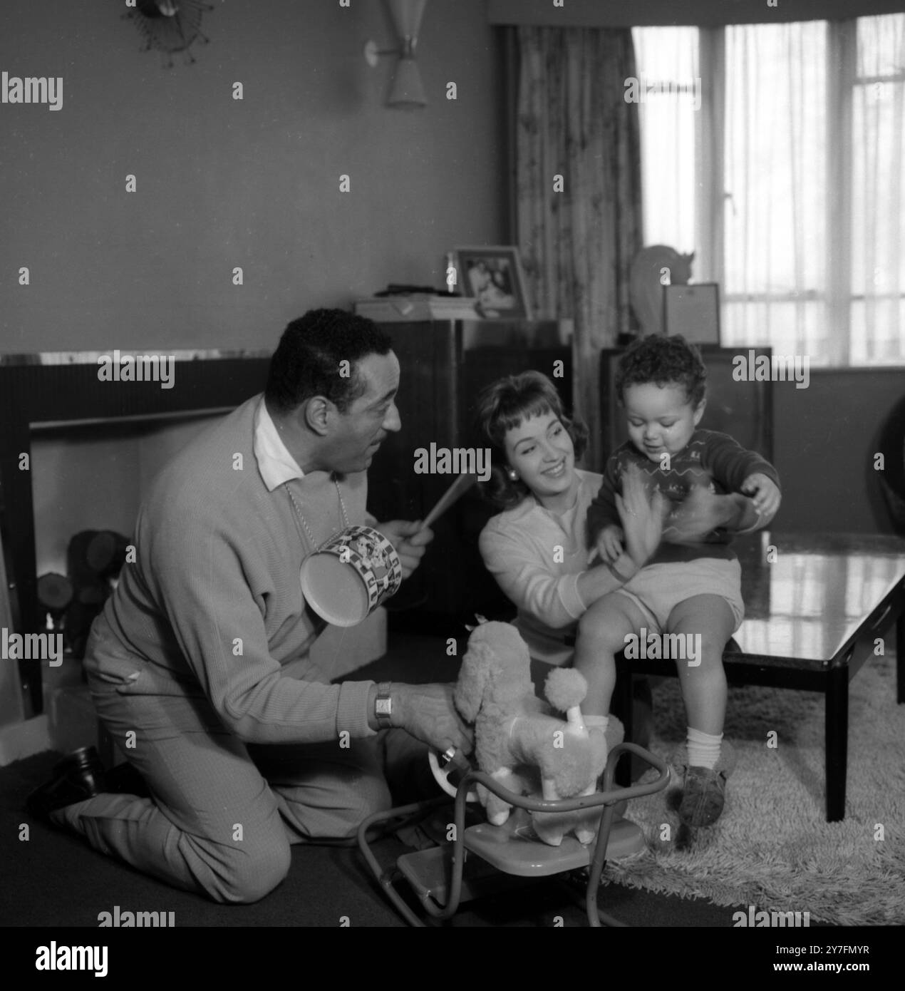 Ray Ellington, 1915-1985, at home in London with wife Anita West who ...