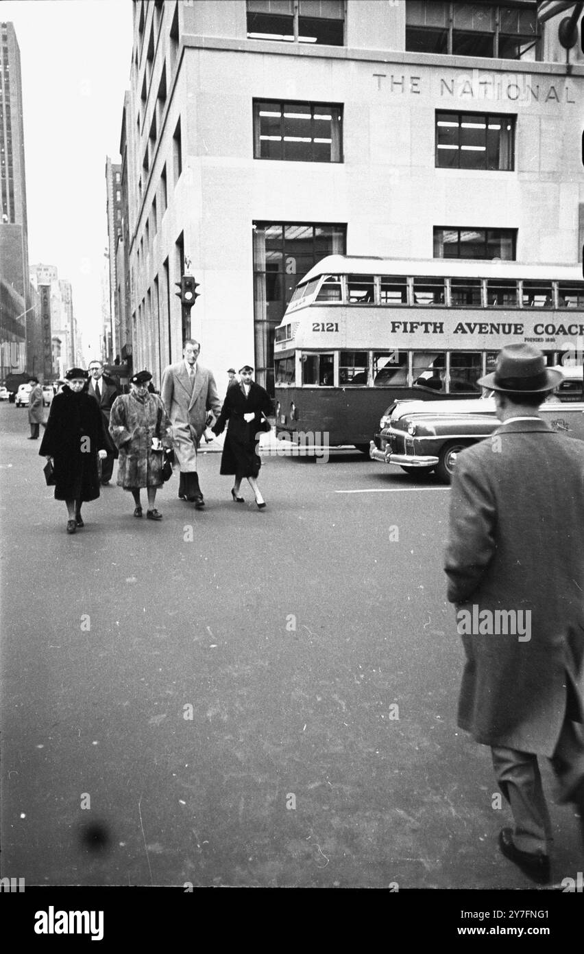 Audrey Hepburn on a 1952 visit to New York, USA where she was starring ...