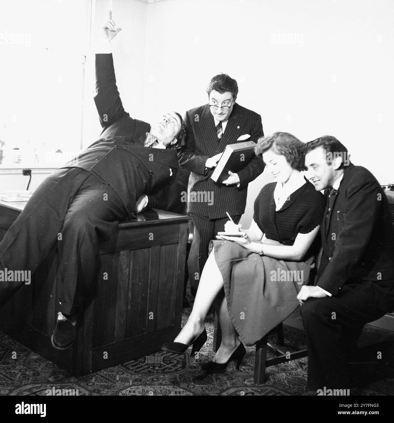 The Goon Show cast, Peter Sellers, Harry Secombe and Spike Milligan in ...