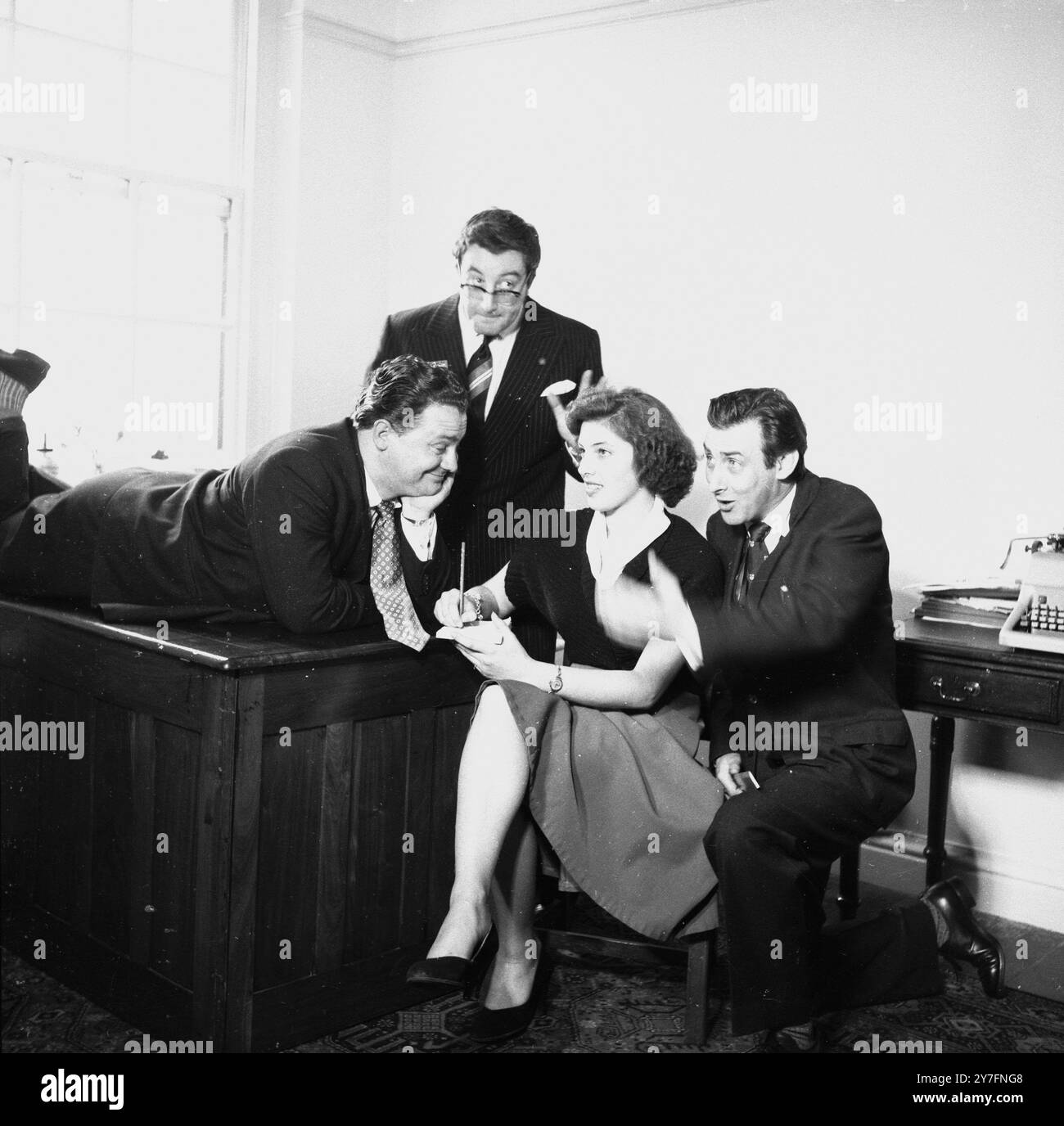 The Goon Show cast, Peter Sellers, Harry Secombe and Spike Milligan in ...