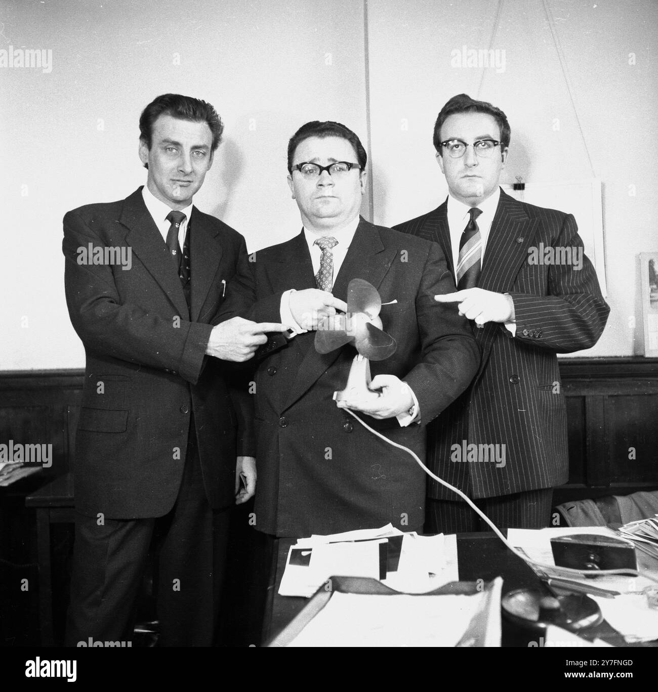 The Goon Show cast, Peter Sellers, Harry Secombe and Spike Milligan in ...