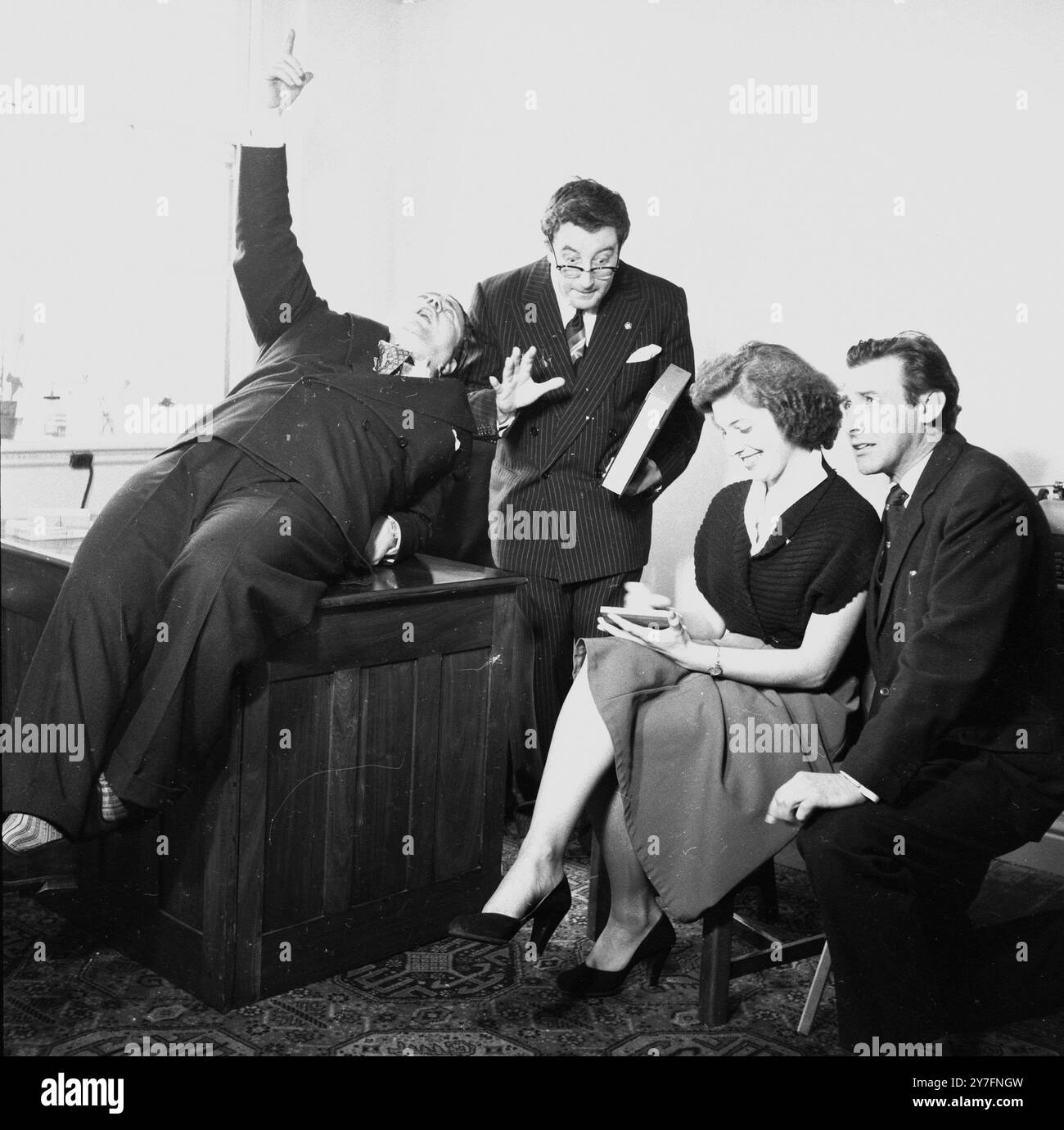 The Goon Show cast, Peter Sellers, Harry Secombe and Spike Milligan in ...