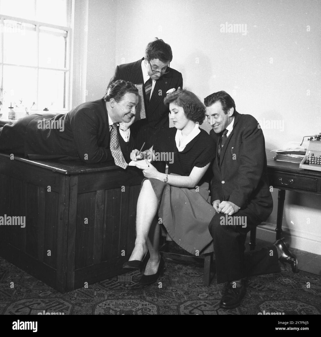 The Goon Show cast, Peter Sellers, Harry Secombe and Spike Milligan in ...