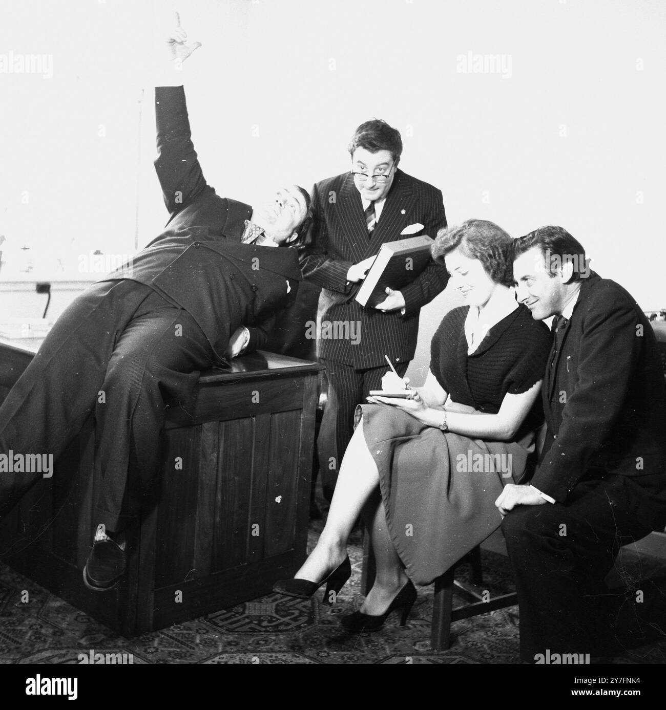 The Goon Show cast, Peter Sellers, Harry Secombe and Spike Milligan in ...