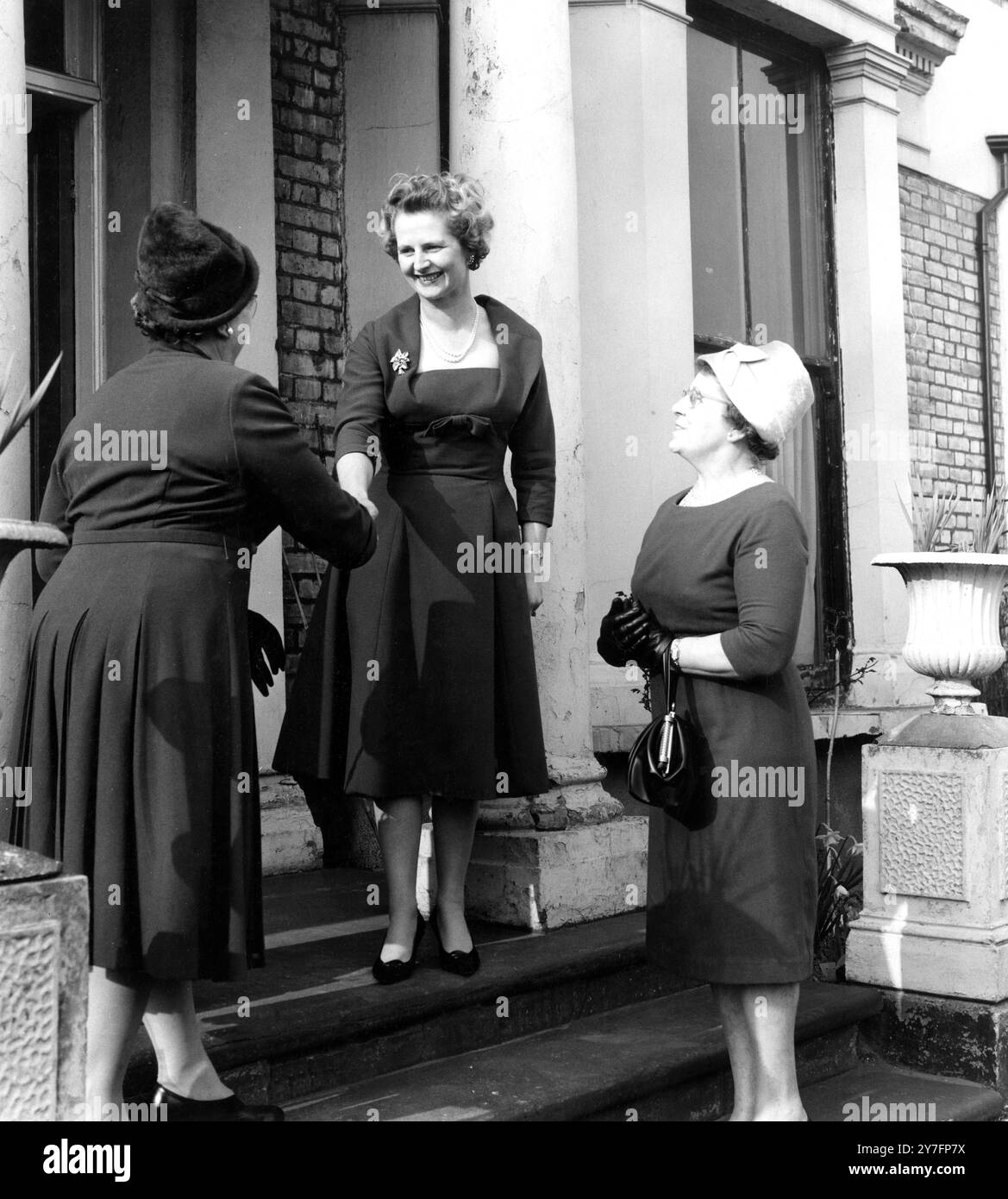 Margaret Thatcher, early, photographed by George Douglas Stock Photo ...