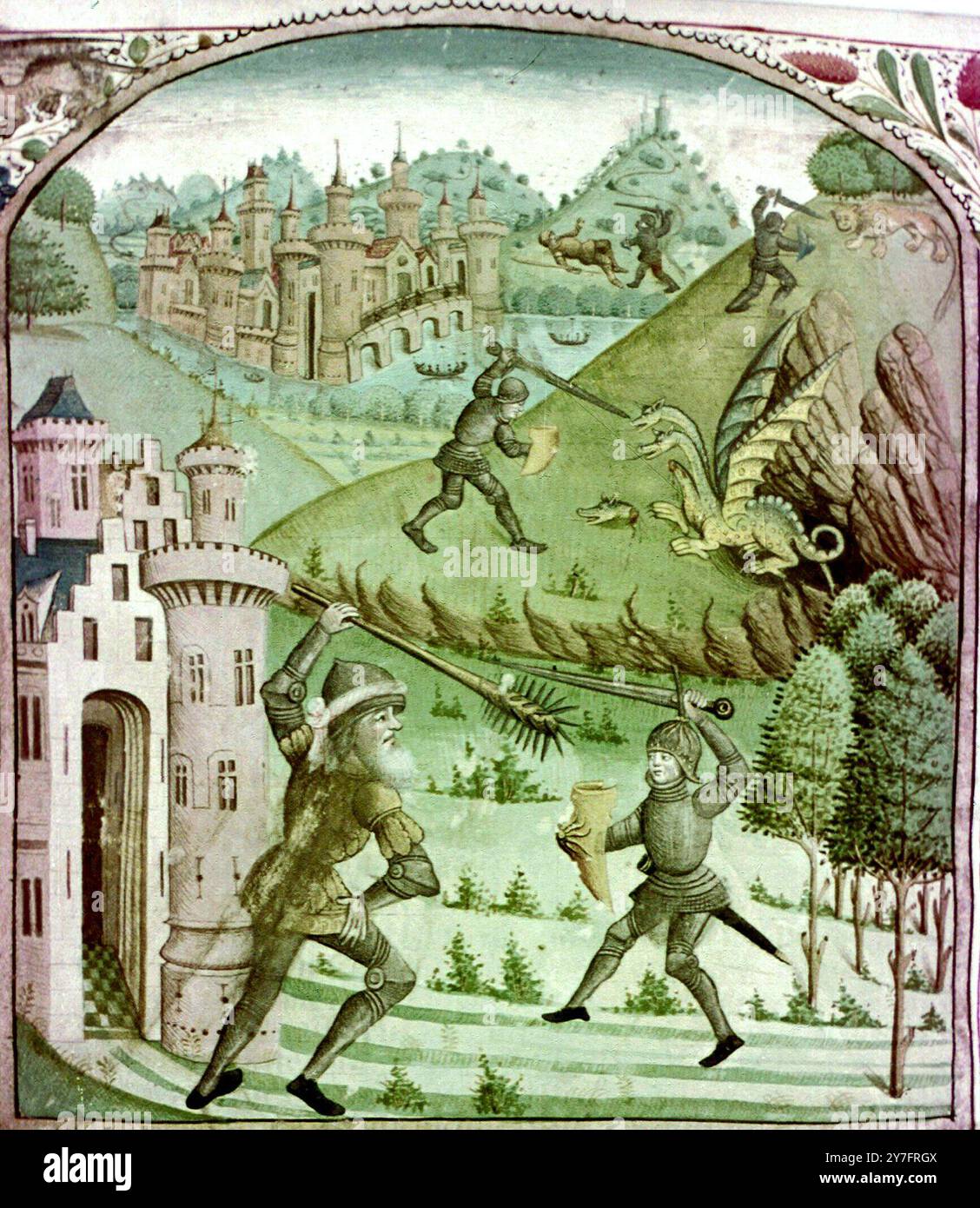 Sir Gawain and The Green Knight Stock Photo - Alamy