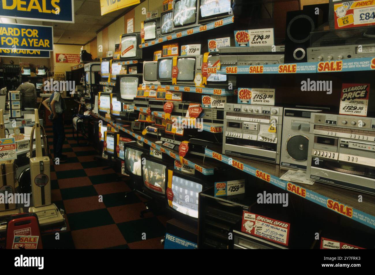 Rumbelows selling radios , videos and TV s in Slough Stock Photo - Alamy