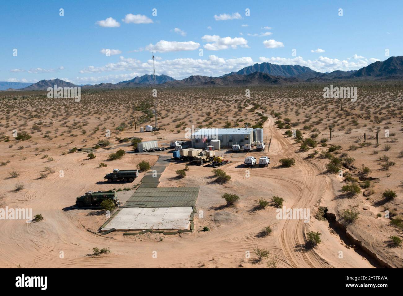 Aerial border patrol on the U.S./Mexico border Stock Photo - Alamy