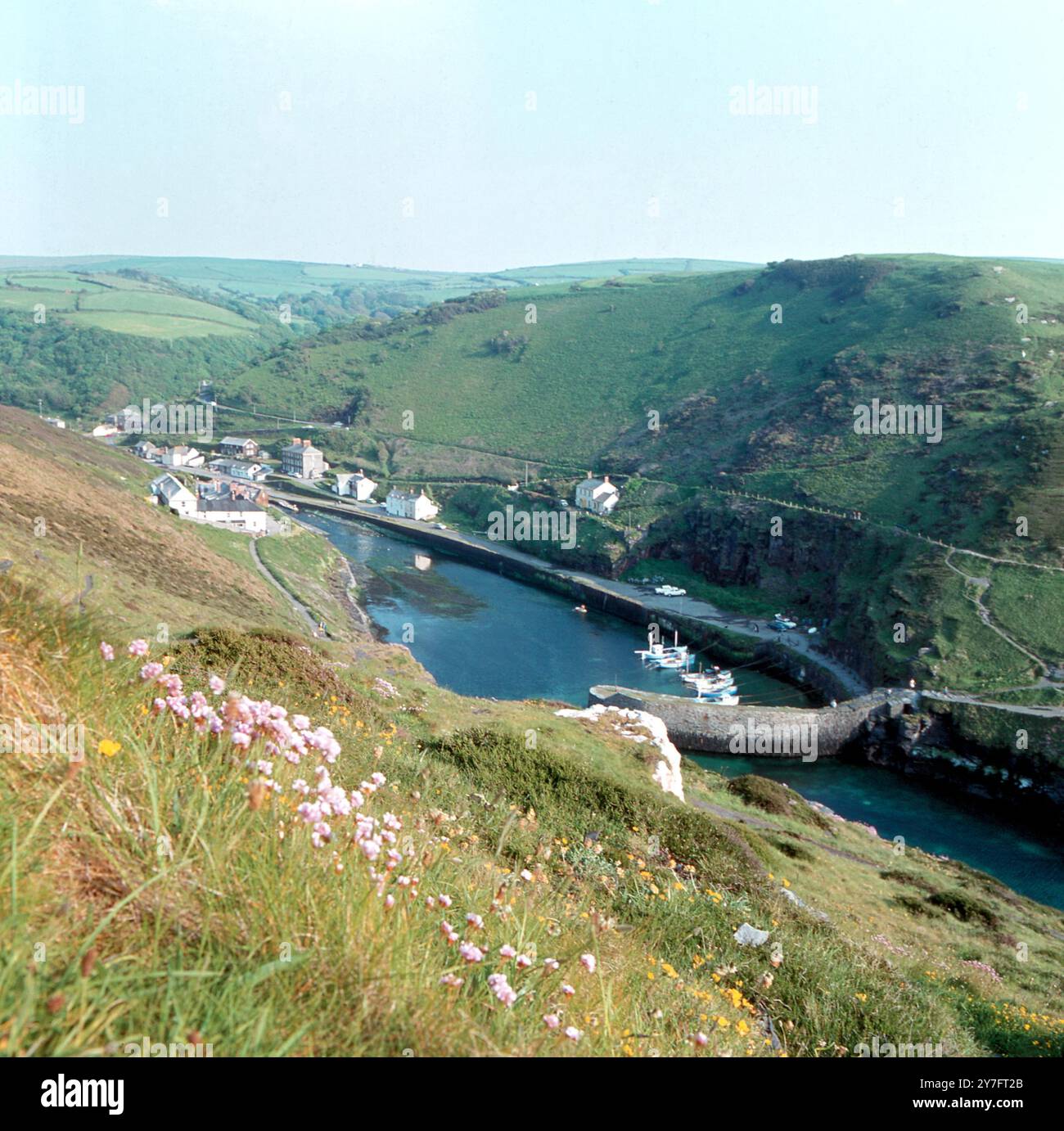 North Cornwall Boscastle Harbour Stock Photo - Alamy