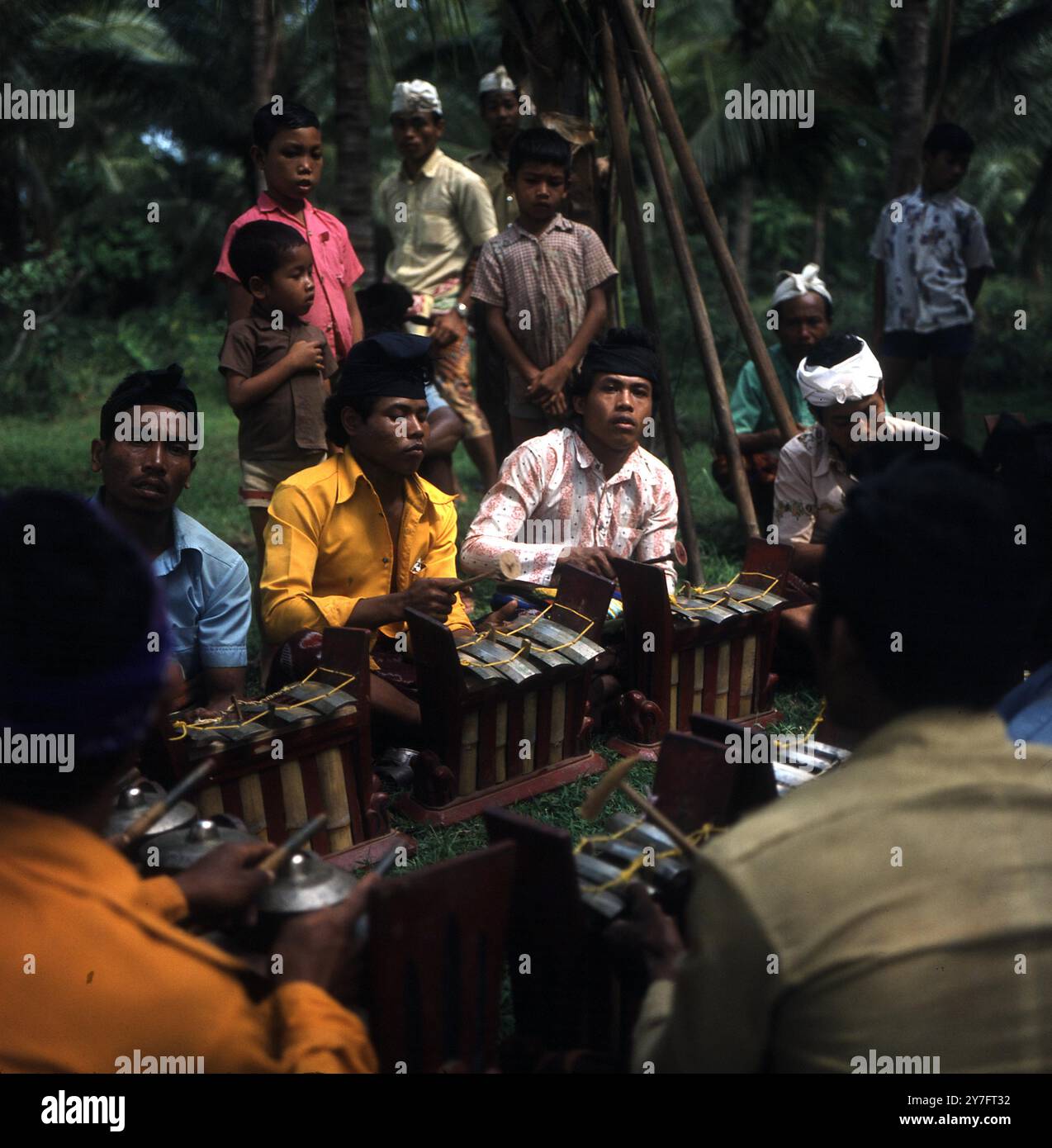 A gamelan percussion orchestra, Bali - Indonesia Balinese gamelan is an ...