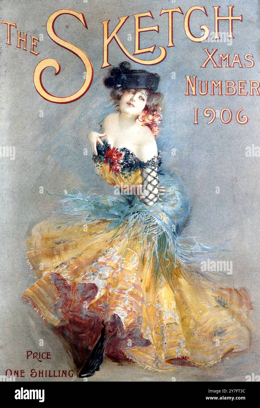 Christmas 1906 Cover of The Sketch Magazine Stock Photo - Alamy