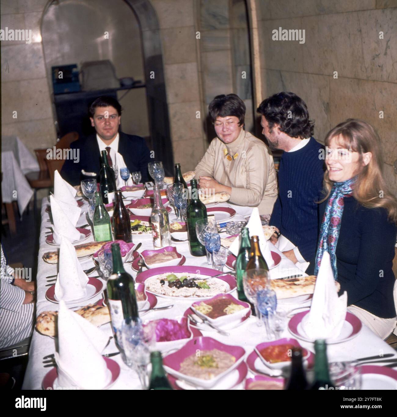 USSR Russia Moscow A Meal Georgian Style Stock Photo - Alamy