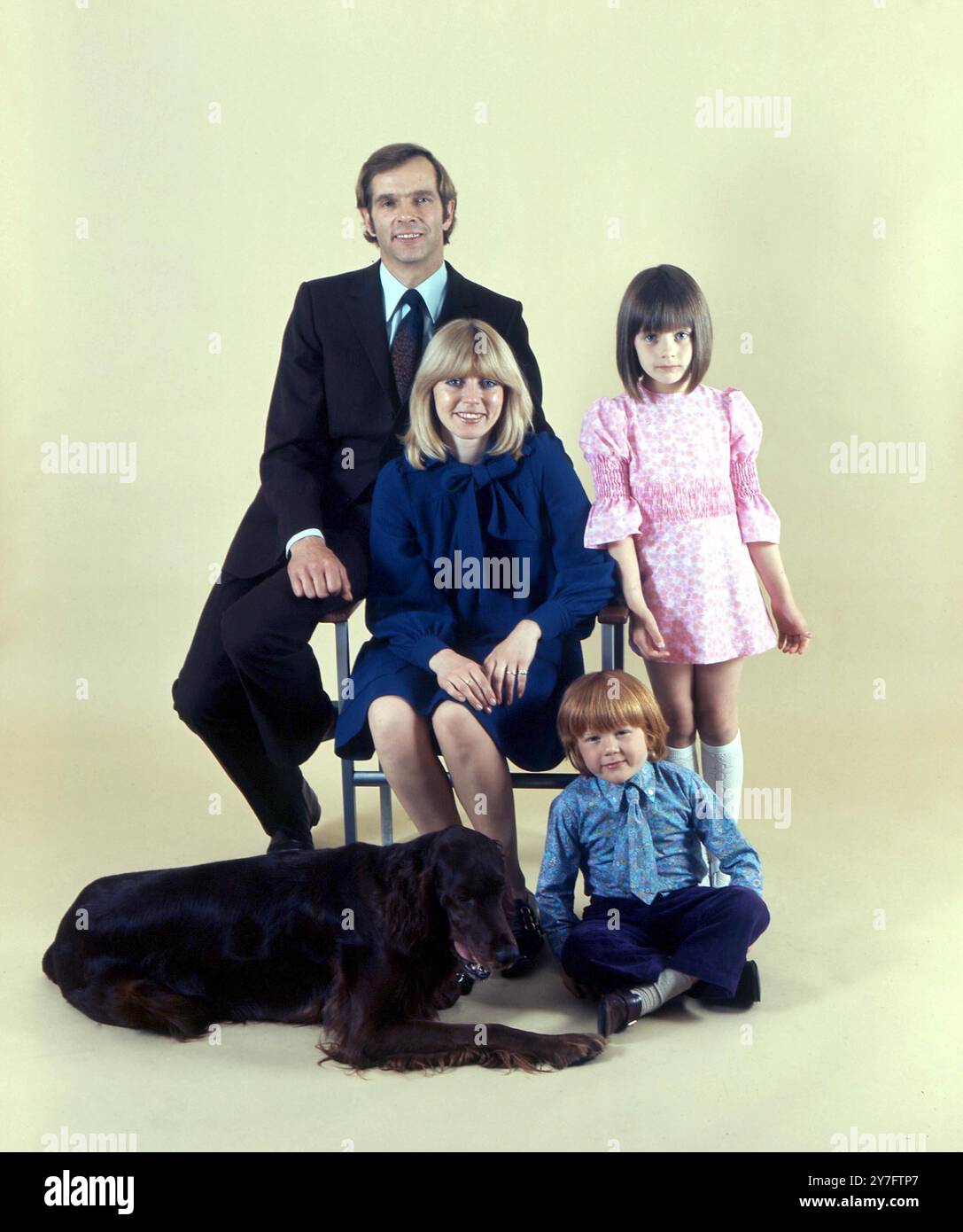 Nuclear Family 1960's Stock Photo - Alamy