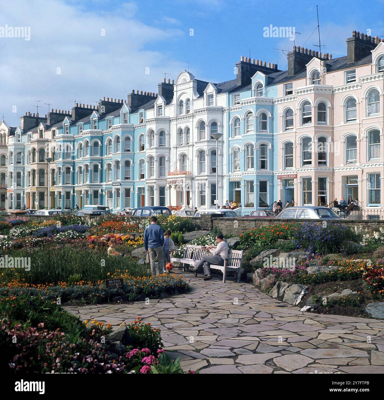 Isle Of Man Sea Front Gardens at Douglas with typical Victorian type ...