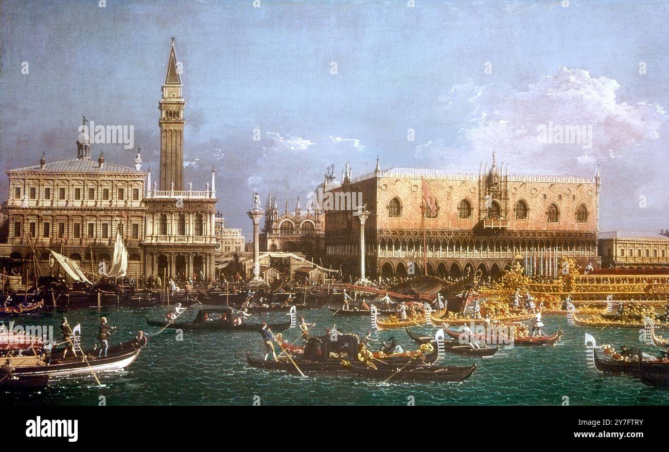Doge marrying the sea (?) by Canaletto Dulwich College Picture Gallery ...