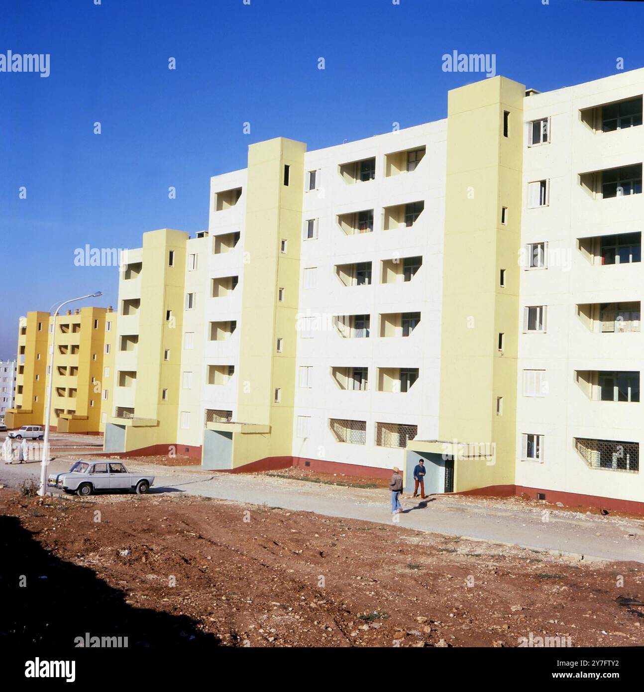 New buildings in a working class area of Oran in Algeria Stock Photo ...