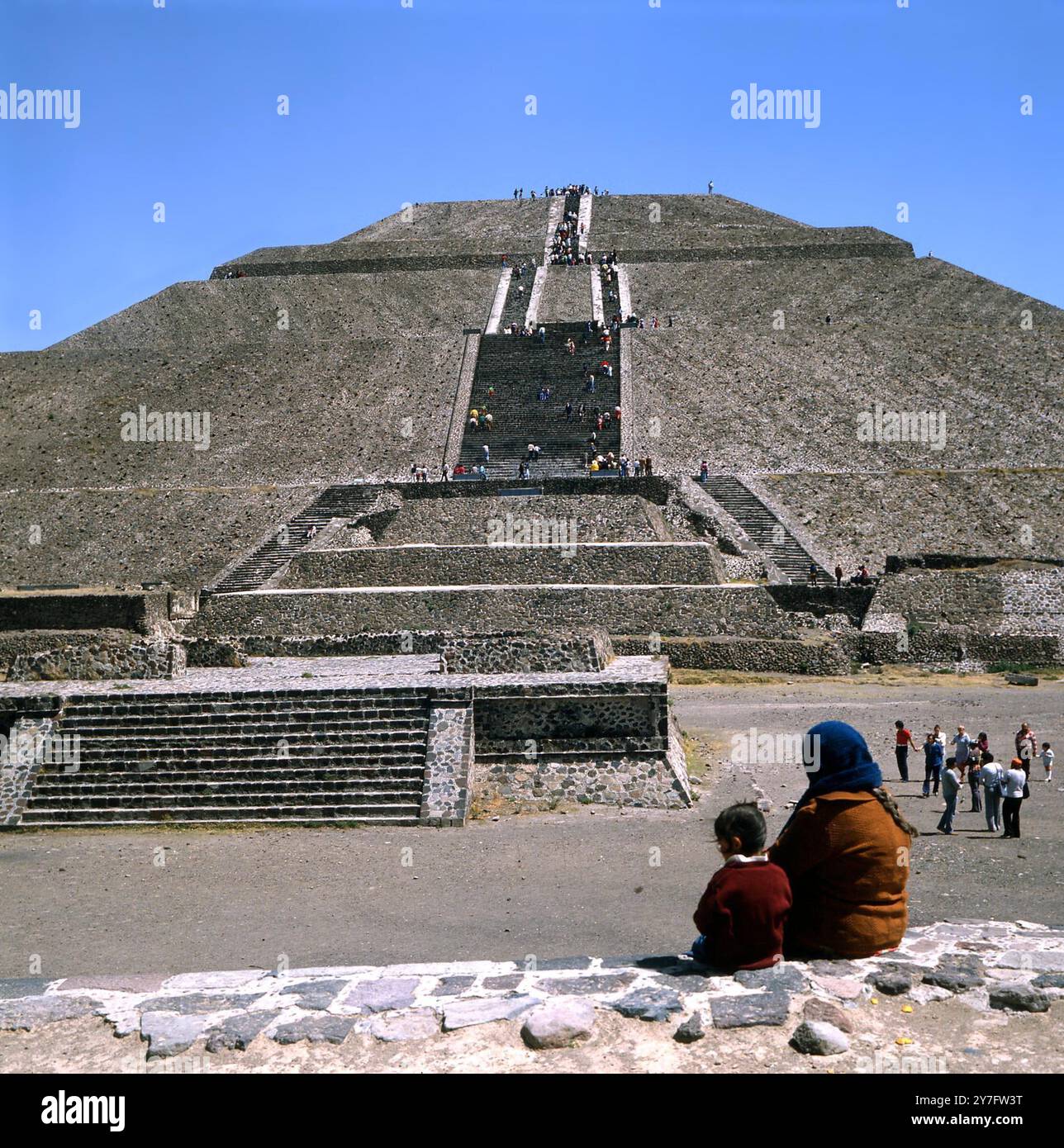 Teotihuacan - Pyramid of the Sun - Mexico Stock Photo - Alamy