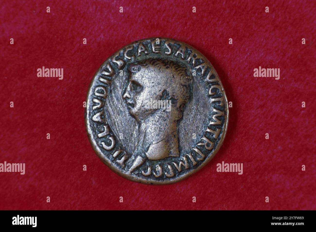 Roman Coin. Claudius 41-54 AD Stock Photo - Alamy