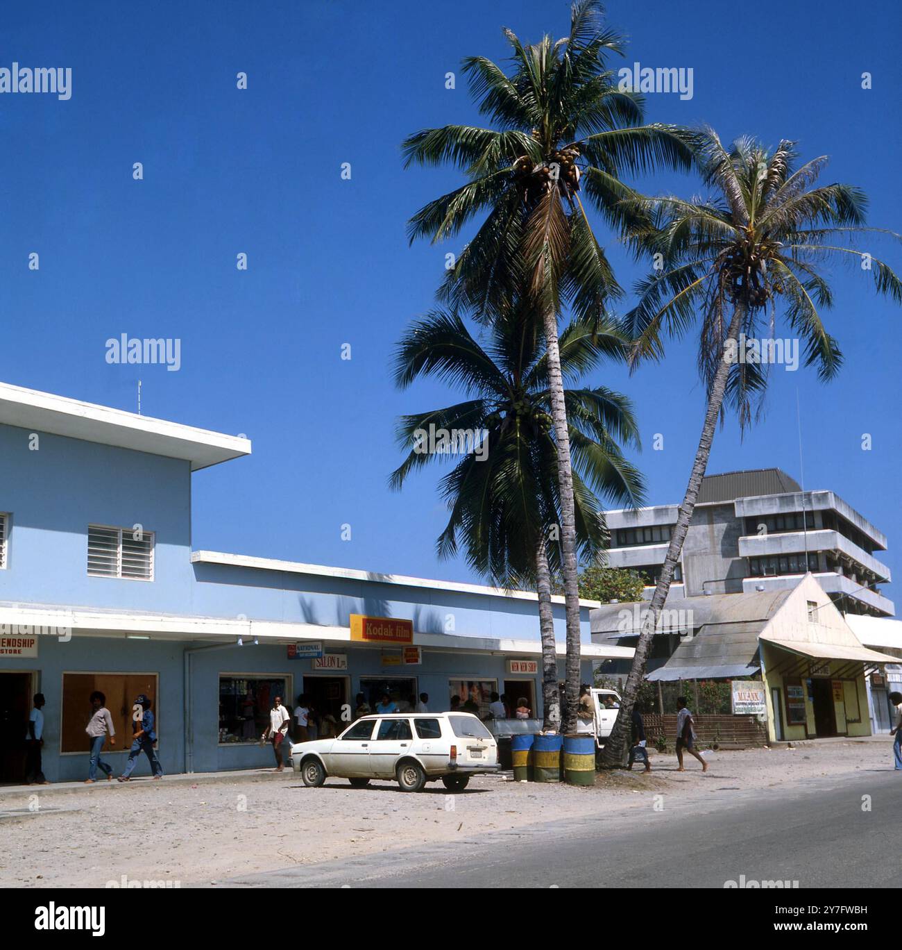 The town centre of Honiara, Guadalcanal Island, The Solomon Islands ...
