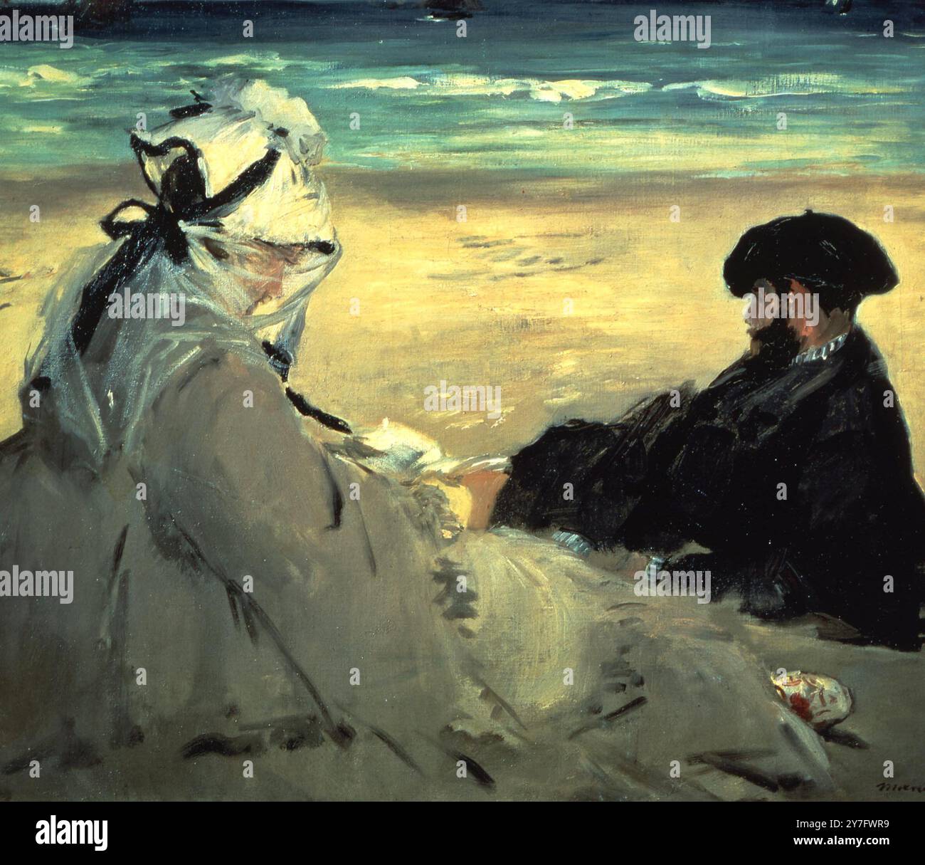 Edouard Manet (1832-83) - "Sur la Plage Stock Photo - Alamy