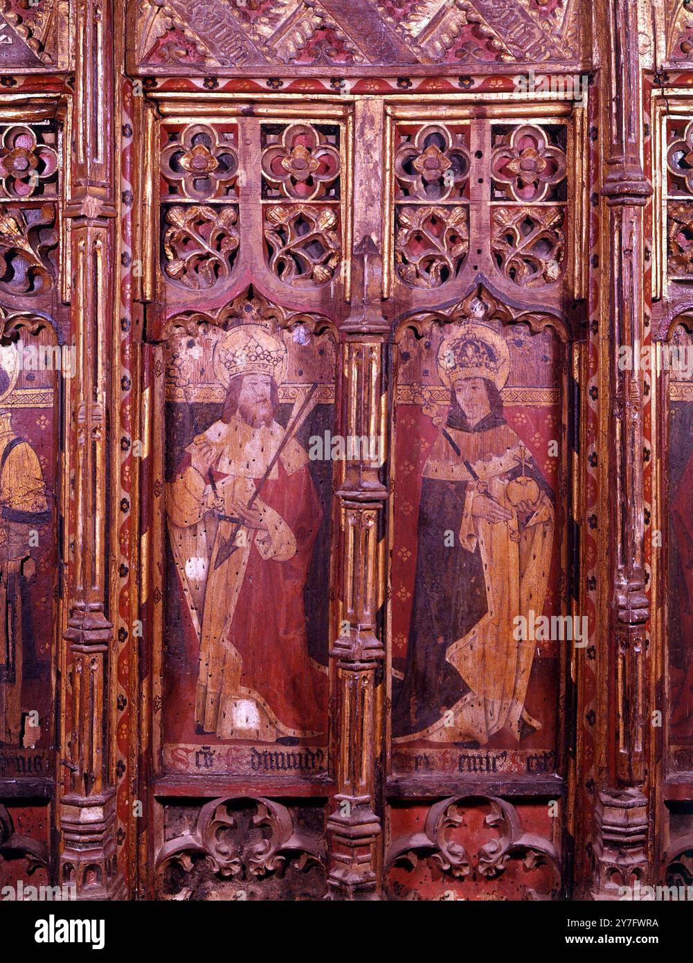 King Henry 6th and King Edward the Confessor - Ludham, Norfolk Stock ...