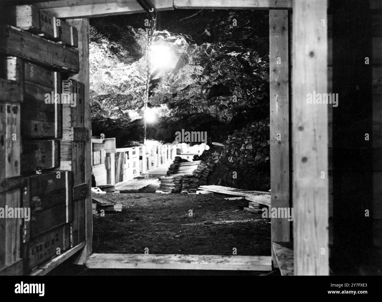Nazi War Loot In the salt mines of Altaussee Stock Photo - Alamy