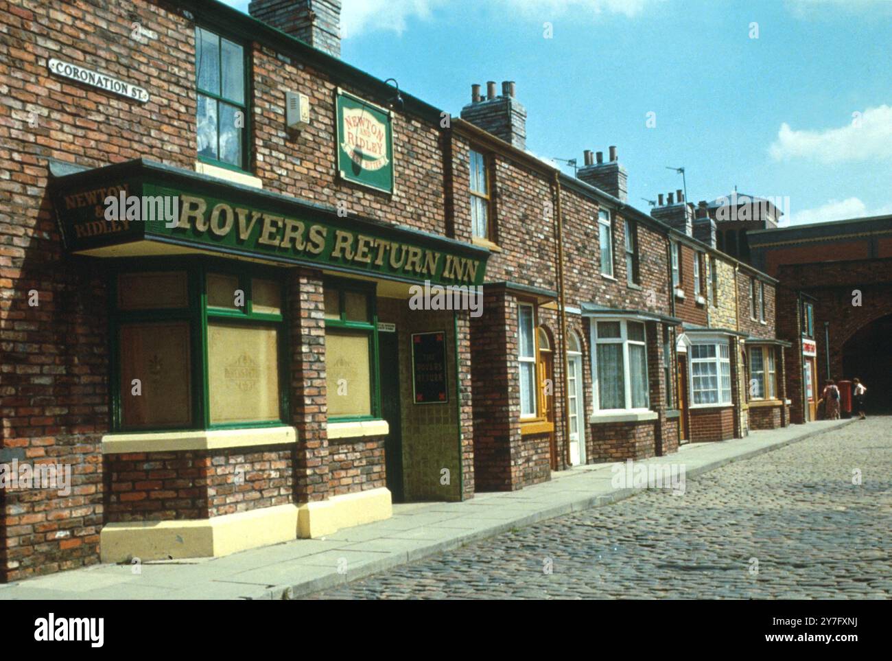 Coronation Street set, The Rovers Return Stock Photo - Alamy