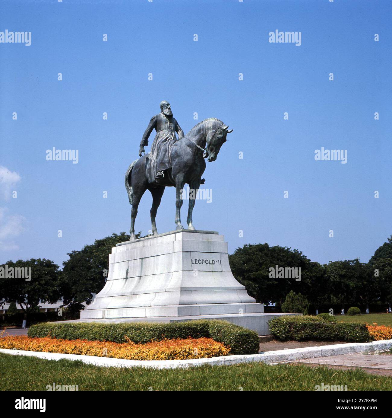 Statue of Leopold II, Kinshasa, Zaire, Congo Stock Photo - Alamy