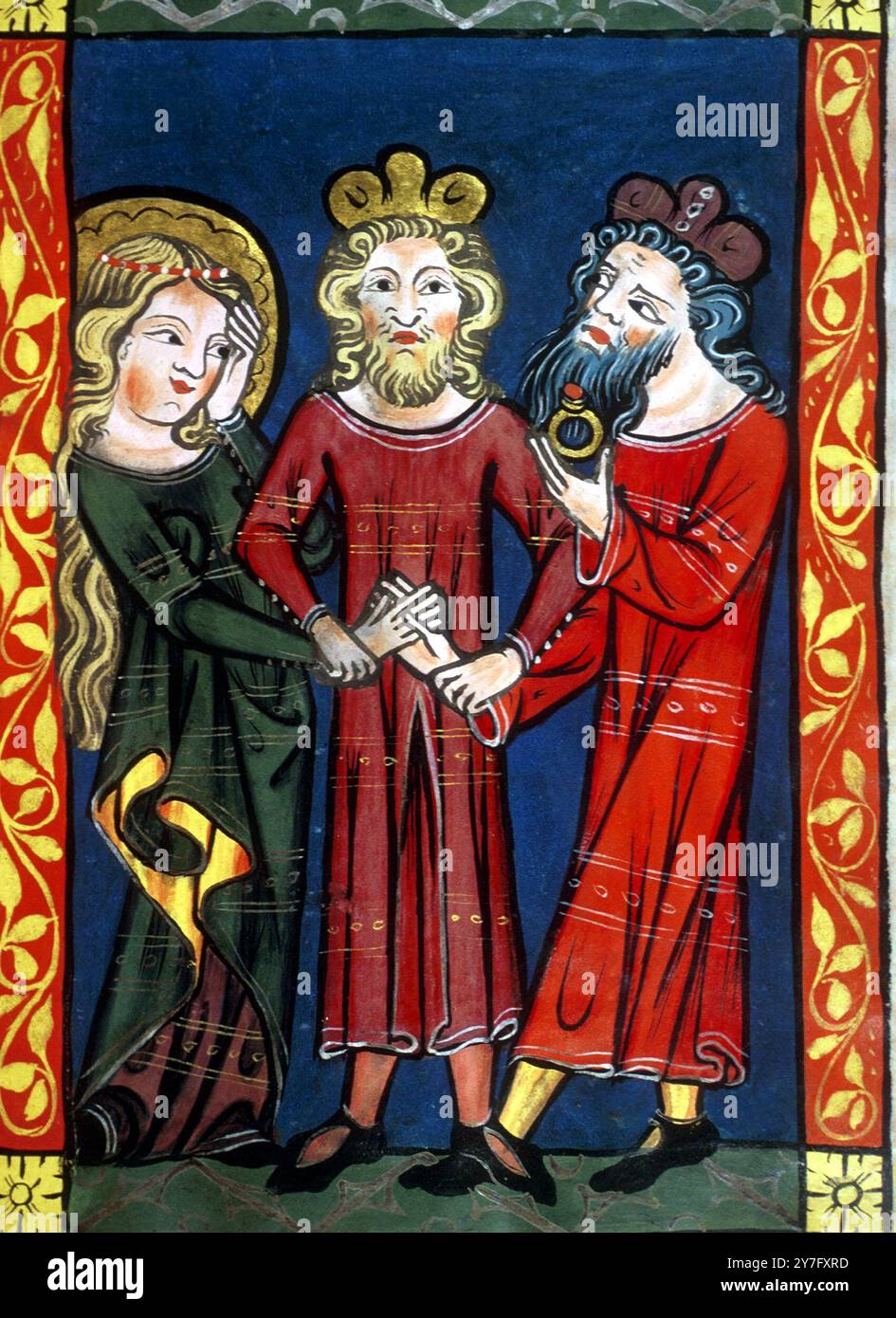 Medieval wedding manuscript hi-res stock photography and images - Alamy