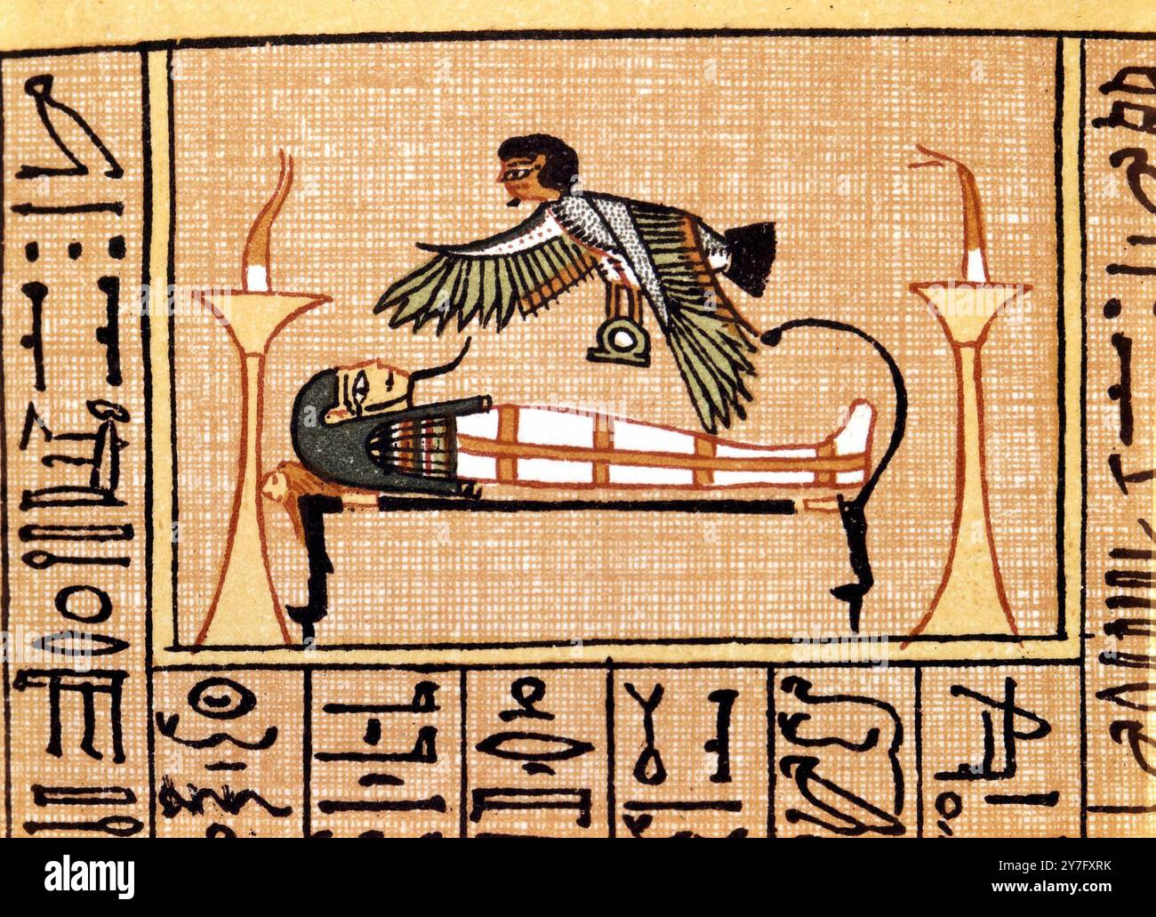 The Soul of Ra from Book of the Dead Papyrus of Ani Stock Photo - Alamy