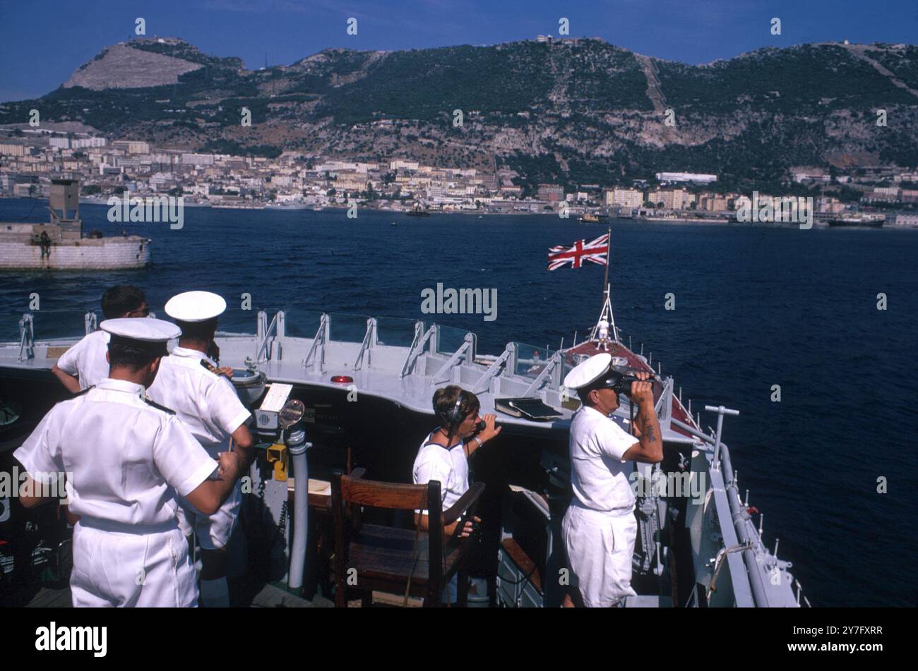On the Bridge of a Royal Naval Ship Stock Photo - Alamy